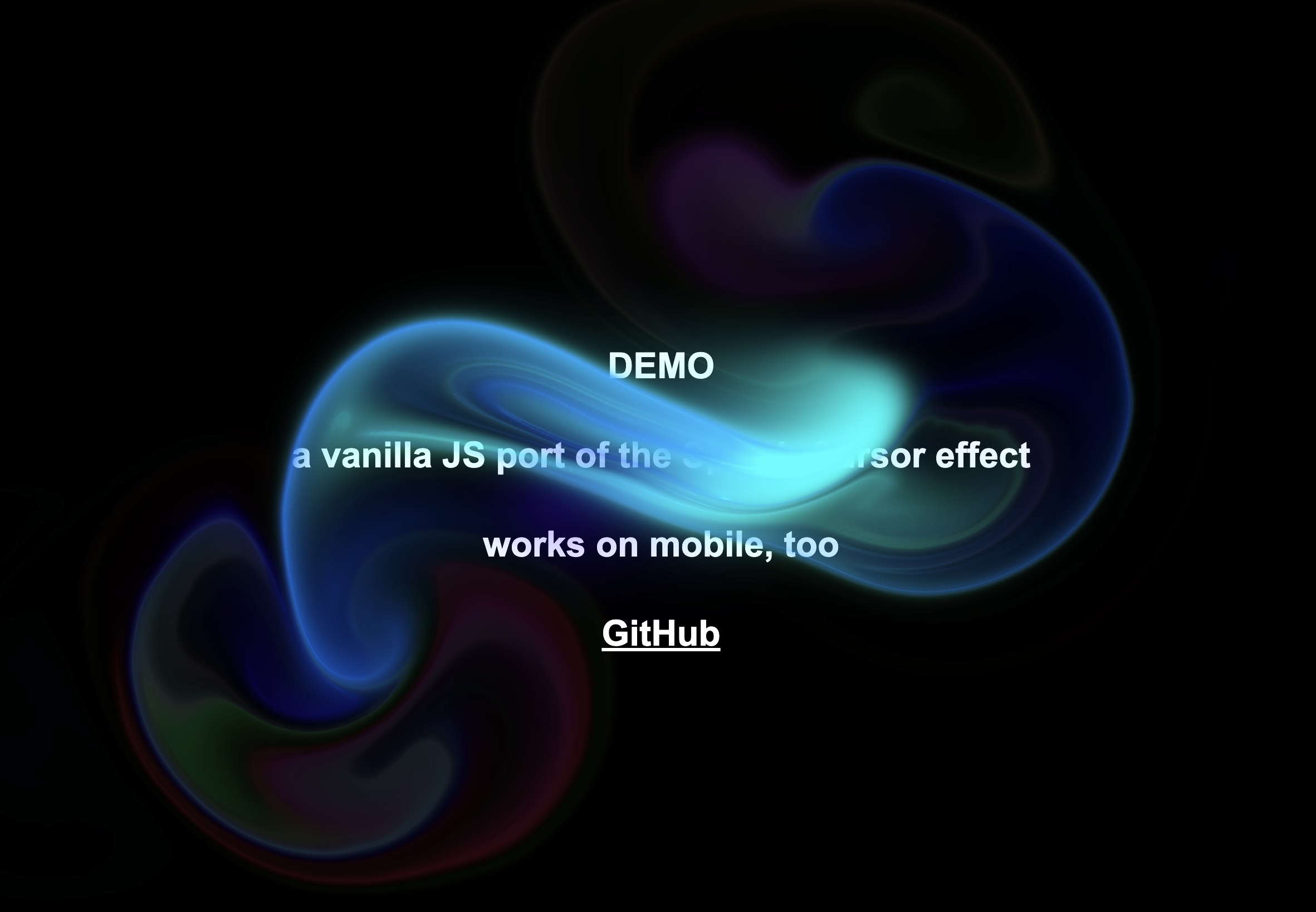 GitHub - xiqi/splash-cursor-effect-vanilla-js: a vanilla JS port of the Splash Cursor effect